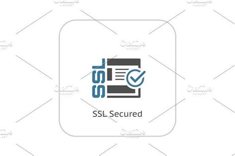 SSL Secured Icon Flat Design