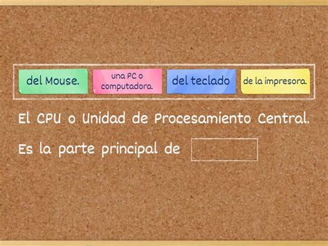 CPU Complete The Sentence