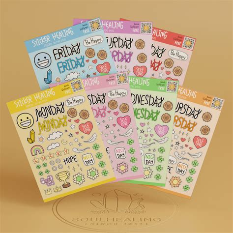 Sticker Mucute สุดน่ารักลาย Healing Every Day ตามวันเกิดแถมฟรี วอลเป