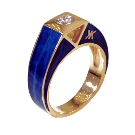 Korloff Yasmine Blue Lacquer Diamond And Gold 18k Ring Catawiki