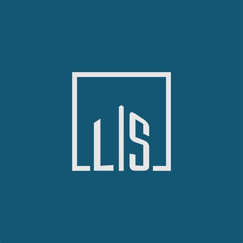 Ls Initial Monogram Logo Real Estate In Rectangle Style Design 21164506 Vector Art At Vecteezy
