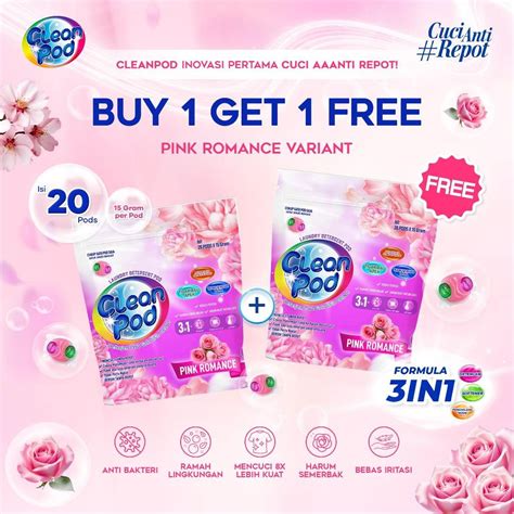 Jual Se45gf Buy 1 Get 1 Free Cleanpod Pink Romance Laundry