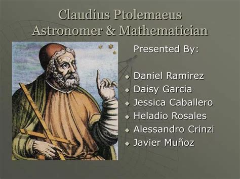 Ppt Claudius Ptolemaeus Astronomer And Mathematician Powerpoint Presentation Id 6088099