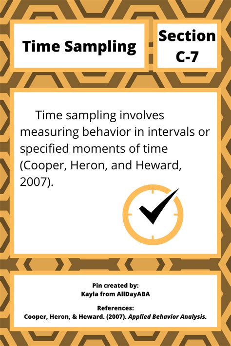 Time Sampling Interval Recording And Other Sampling Procedures Aba