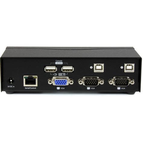 Startech Com 2 Port Usb Vga Kvm Switch With Ddm Fast Switching Technology And Cablescontrol 2