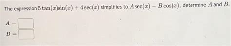 Solved Simplify To An Expression Involving A Single