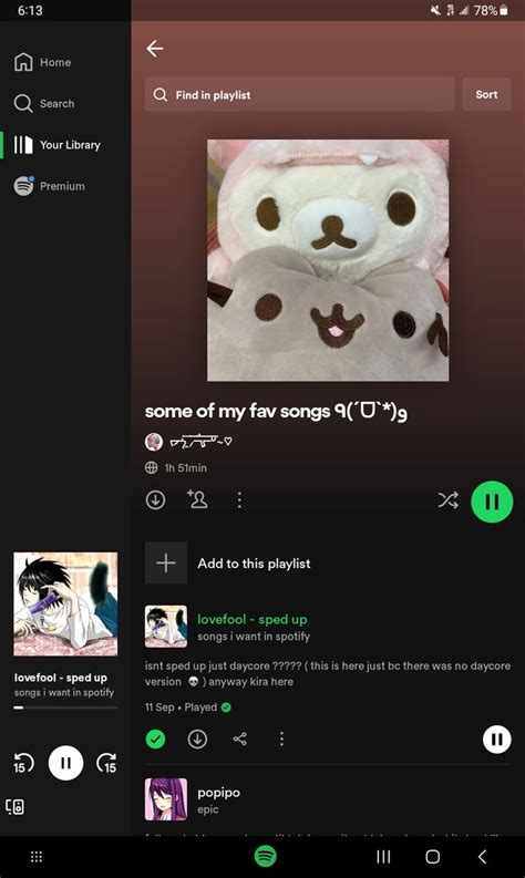 check my spotify playlist