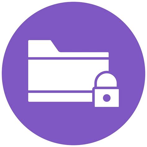 Premium Vector Secure Folder Vector Illustration Style