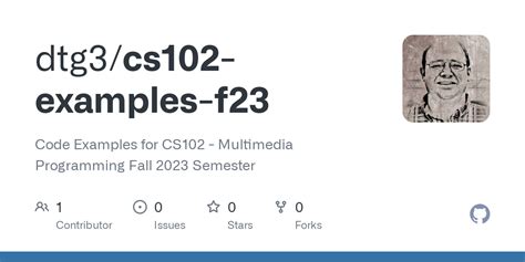 github dtg3 cs102 examples f23 code examples for cs102 multimedia programming fall 2023