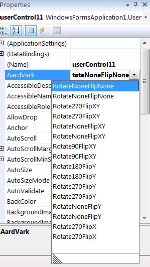 Net Visual Studio Property Not Showing All Enum Options Stack Overflow