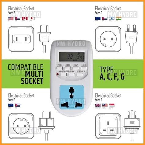 Jual Programmable Digital Timer Switch Stop Kontak 16 Program On Off Shopee Indonesia