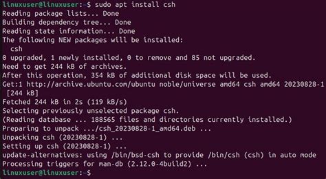 Csh Command In Linux