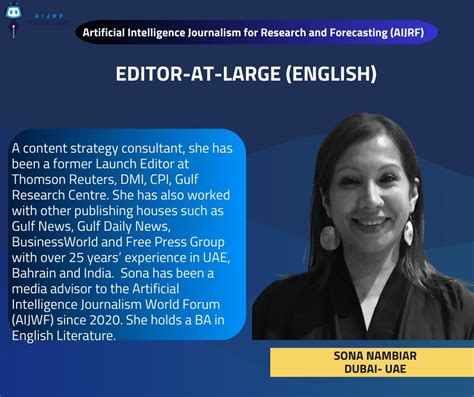 Sona Nambiar On Linkedin Ai Journalism