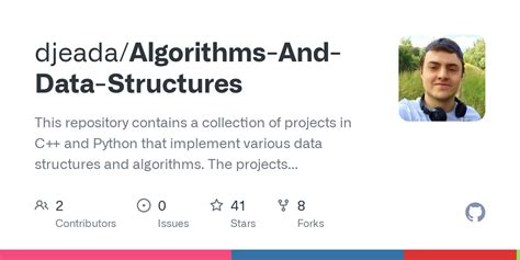 Github Djeada Algorithms And Data Structures Implementations Of Various Algorithms