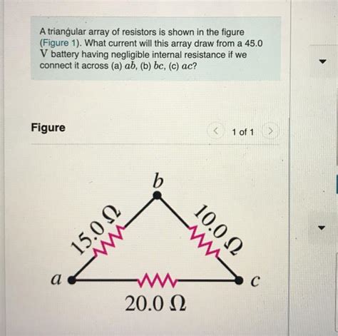 solved a triangular array of resistors is shown in the