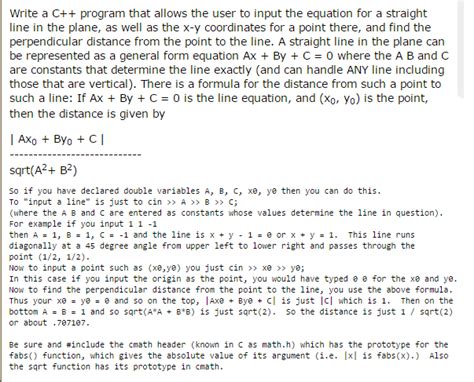 Solved Write A C Program That Allows The User To Input The