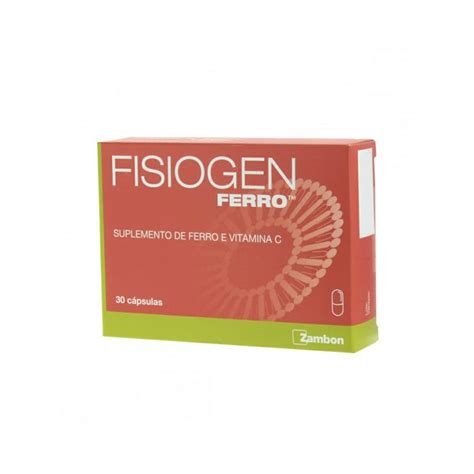 Fisiogen Ferro 30 Cápsulas Drogaria Globo Drogaria Globo