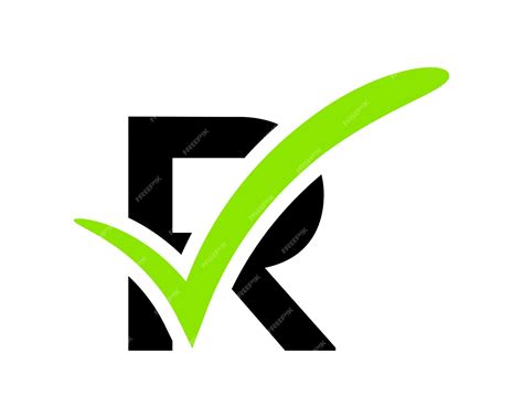 Premium Vector Vector Letter R Check Mark Logo Design