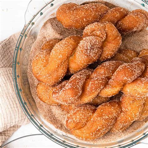 My Favorite Cinnamon Sugar Twisted Donuts Recipe
