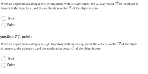 Solved When An Object Moves Along A Straight Trajectory With Chegg