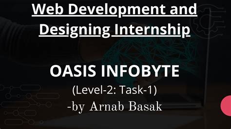 Arnab Basak On Linkedin Connections Intern Opportunity Html Css Js Oasisinfobyte