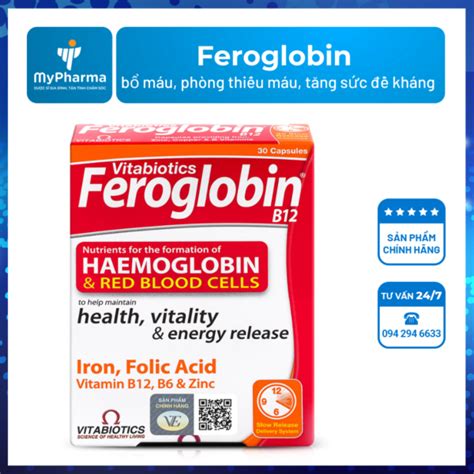 Feroglobin Viên Uống Bổ Máu Phòng Thiếu Máu Tăng Sức đề Kháng
