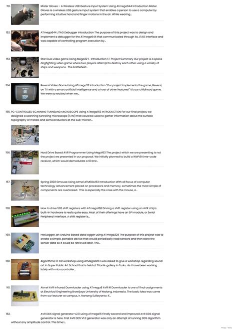 Avr Atmega16 Based Projects List Atmega32 Avr Atmega16 Based Projects Pdf