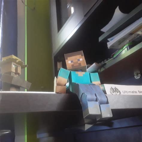 Bendable Steve Papercraft Minecraft Steve Pixel Papercraft Bendable
