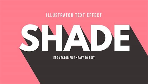 Ombre Texte Style Vecteur Modifiable Eps Texte Effet Vecteur Premium