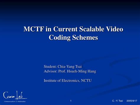 Ppt Mctf In Current Scalable Video Coding Schemes Powerpoint