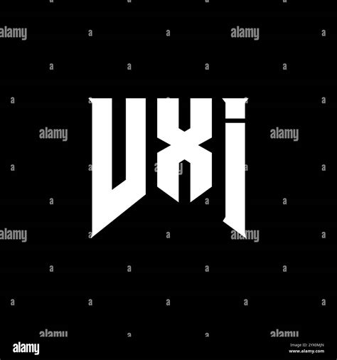 Vxi Letter Logo Design For Technology Company Vxi Logo Design Black And White Color Combination