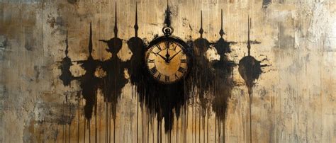 Temporal Echoes Pendulum Clock Premium Ai Generated Image