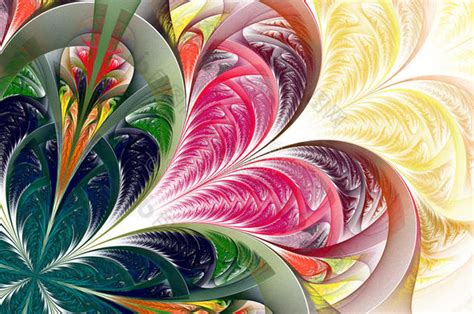 美丽的五彩分形花收集霜状图案你可以用它来 包图企业站