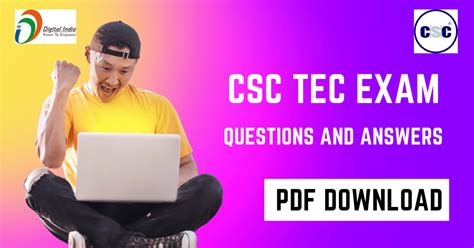 Csc Tec Exam Questions And Answers Rds Kendra Csc Banking And Online Services Guide