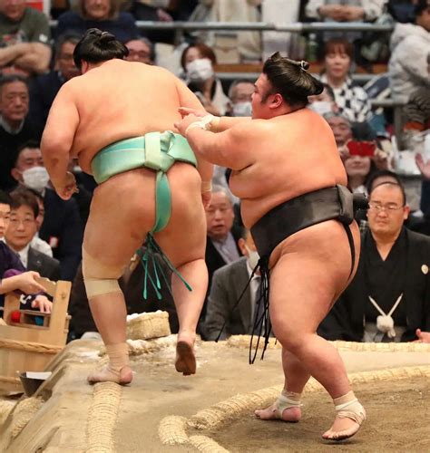 ＜大相撲春場所13日目＞貴景勝（右）は送り出しで琴ノ若を破る （撮影・奥 調） ― スポニチ Sponichi Annex スポーツ