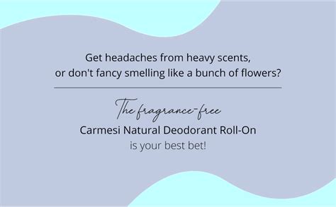 Buy Carmesi Natural Deodorant Roll On For Women 95 Natural 5