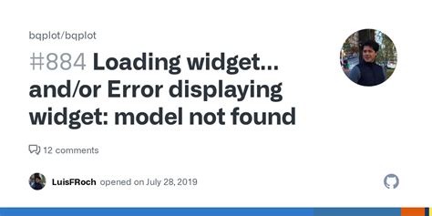 Loading Widget Andor Error Displaying Widget Model Not Found
