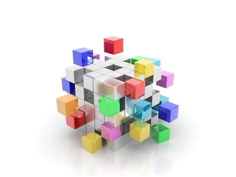 D Cube Stock Illustration Illustration Of Create Geometric
