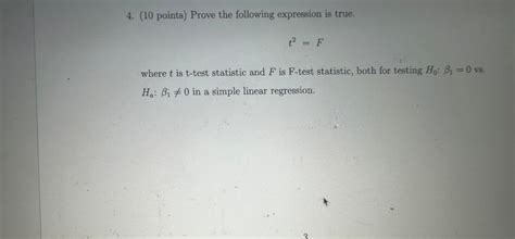 solved 4 10 points prove the following expression is