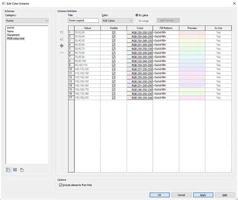 Revit Color Scheme Revit Dynamo