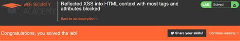 Lab Solution Reflected Xss Into Html Context With Most Tags And