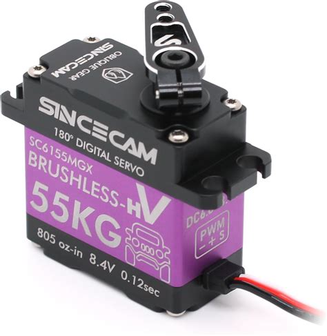 Amazon Com Sincecam 55KG Waterproof High Torque Servo Digital Programmable Steering Servos