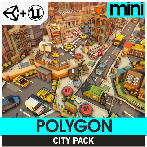 Polygon Mini City Pack Game Assets Synty™ Official Store Synty Store