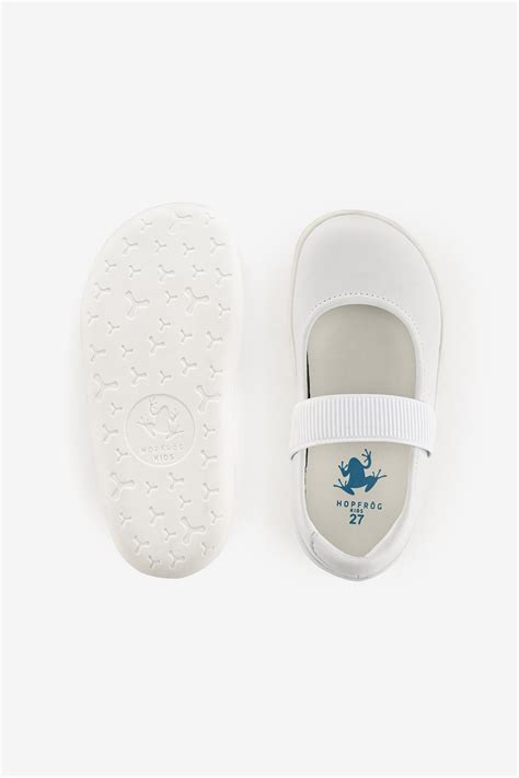 Smart Walker Mary Jane Havalı Beyaz Barefoot Kız Babet Ayakkabı