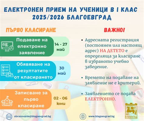 Община 📅 От утре 14 май 2025 година в 10 00 ч стартира електронният прием на заявления за