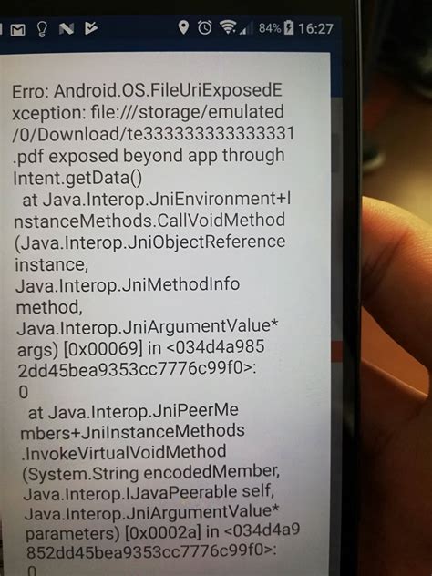 xamarin forms android os fileuriexposedexception error xamarin stack overflow