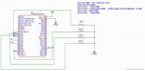 （stm32cubemx生成hal库）stm32f103c8t6最小系统板，4个按键分别控制42混合步进电机启停、变向、加减速stm32f103c8t6 Hal 步进电机 Csdn博客