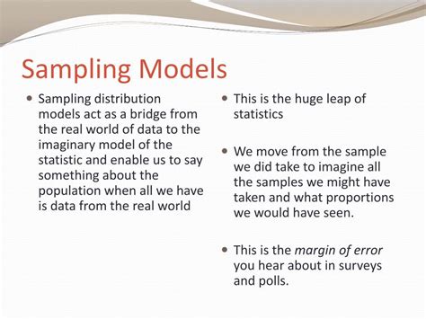 Ppt Sampling Distribution Models Powerpoint Presentation Free