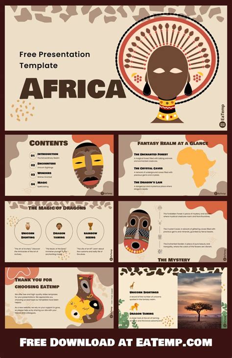 Africa Ppt Presentation Template Eatemp