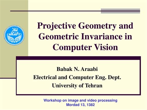 Ppt Projective Geometry And Geometric Invariance In Computer Vision Powerpoint Presentation